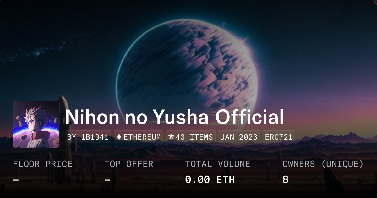 Nihon no Yusha Official - Collection | OpenSea