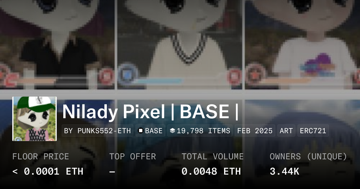 Nilady Pixel | BASE | - Collection | OpenSea