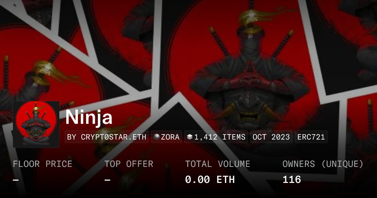 Ninja - Collection | OpenSea
