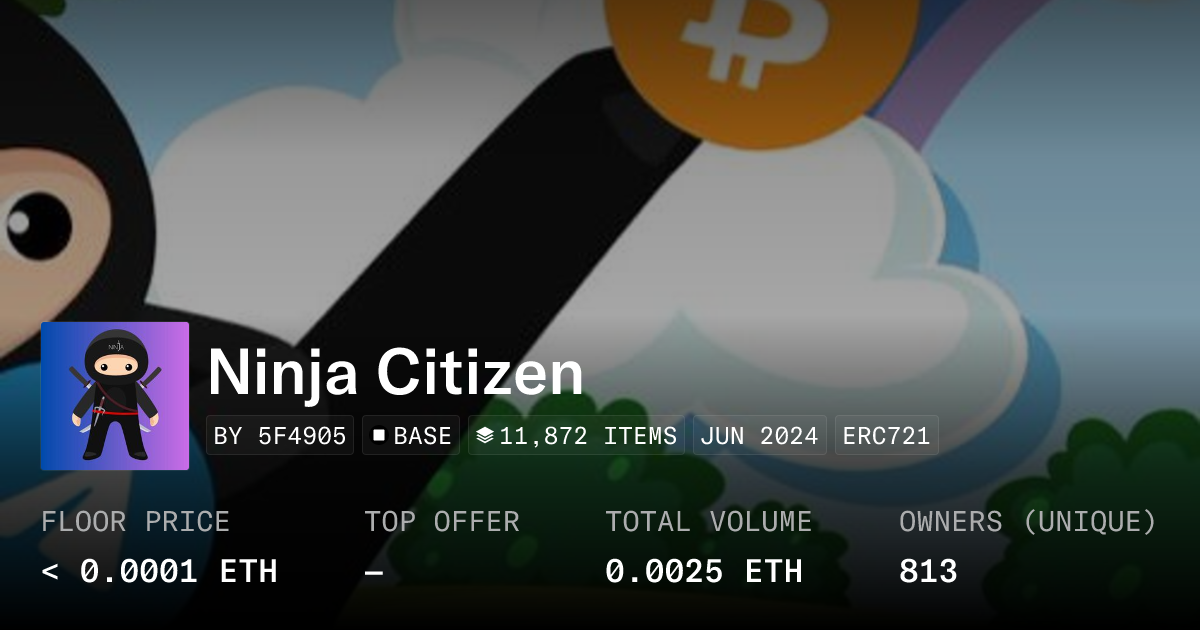 Ninja Citizen - Collection | OpenSea