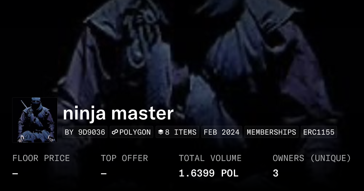 ninja master - Collection | OpenSea