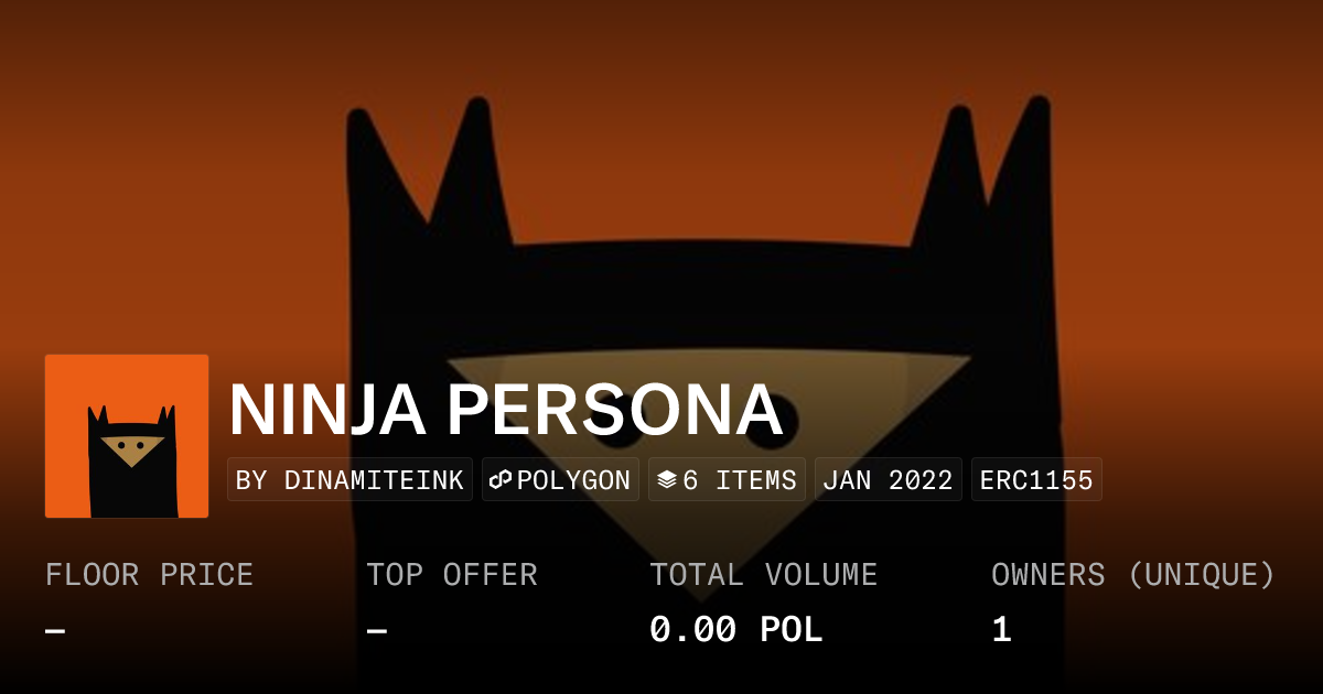 NINJA PERSONA - Collection | OpenSea