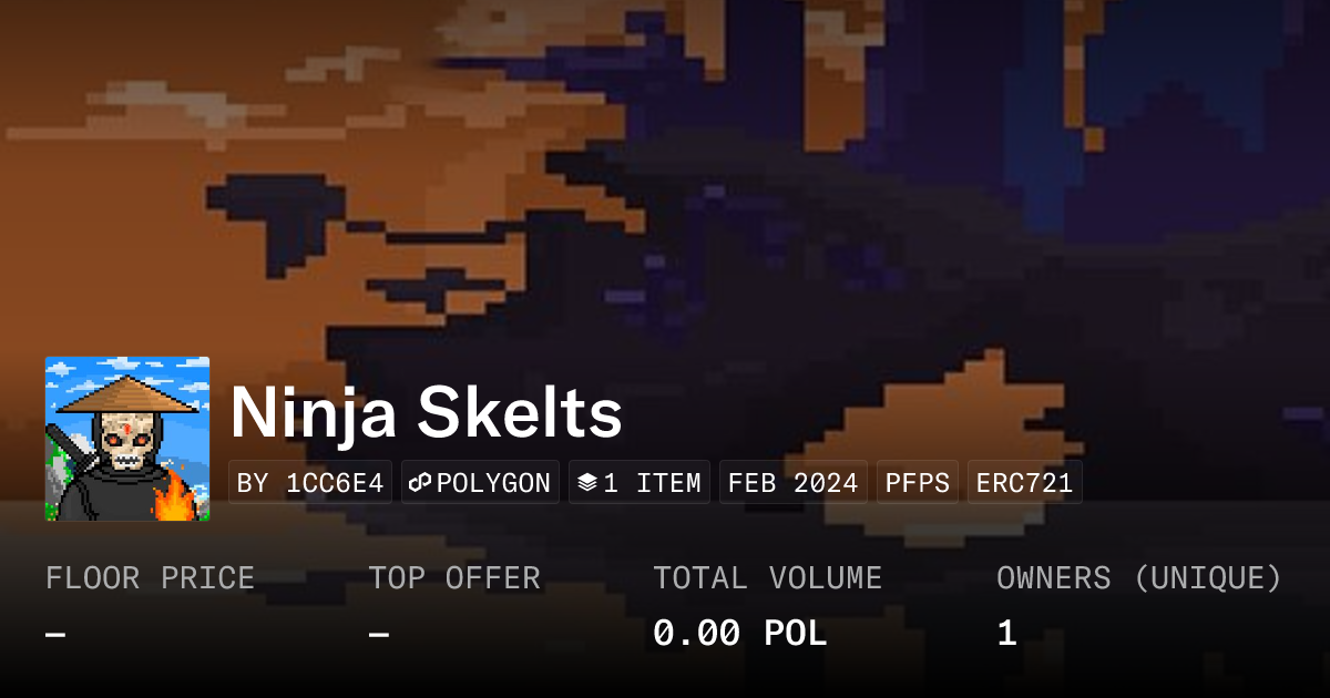 Ninja Skelts - Collection | OpenSea