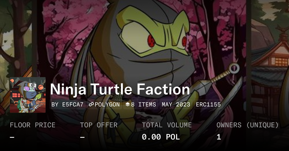 Ninja Turtle Faction - Collection | OpenSea