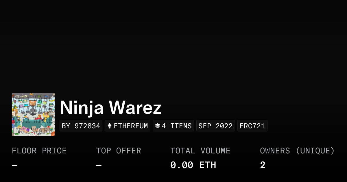 Ninja Warez - Collection | OpenSea