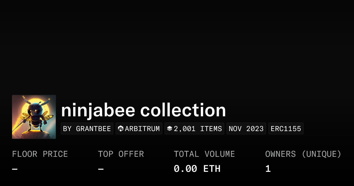 ninjabee collection - Collection | OpenSea