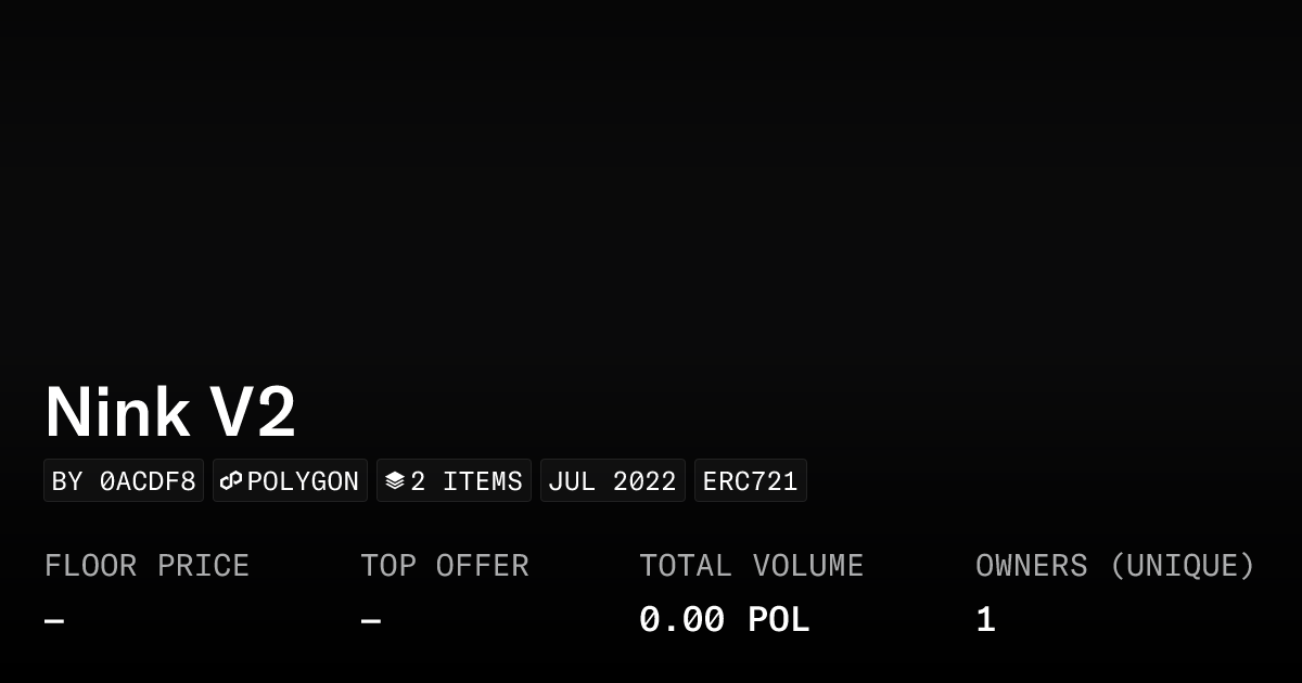 Nink V2 - Collection | OpenSea