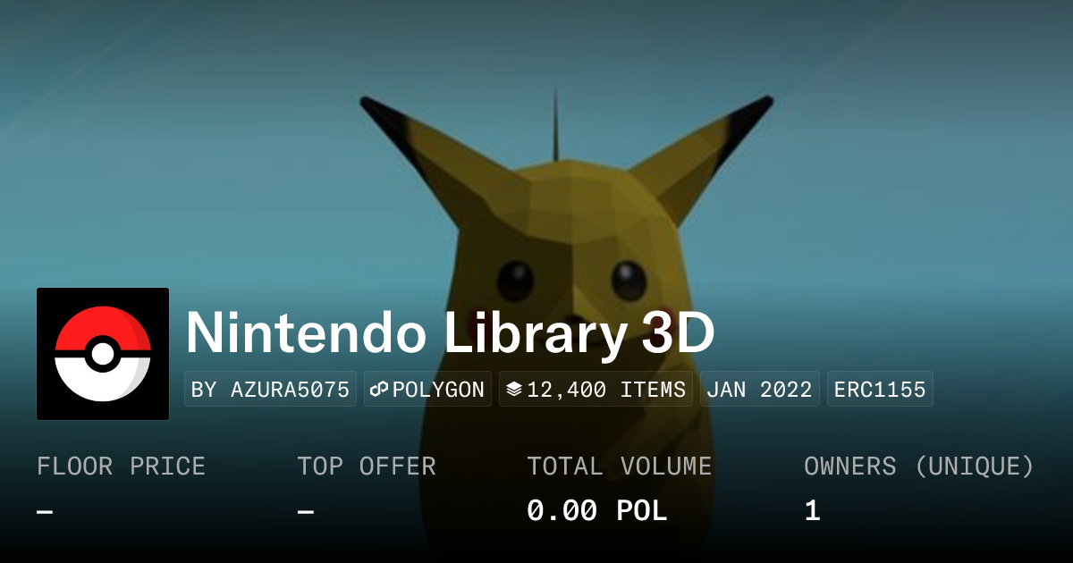 Nintendo Library 3D - Collection | OpenSea