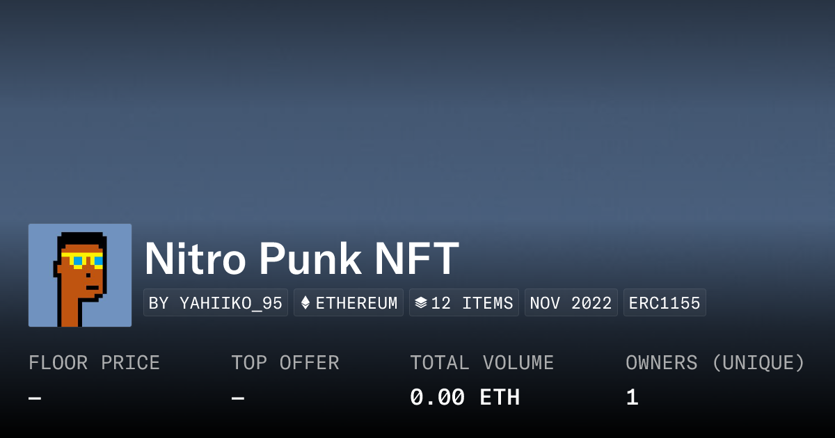 Nitro Punk NFT - Collection | OpenSea