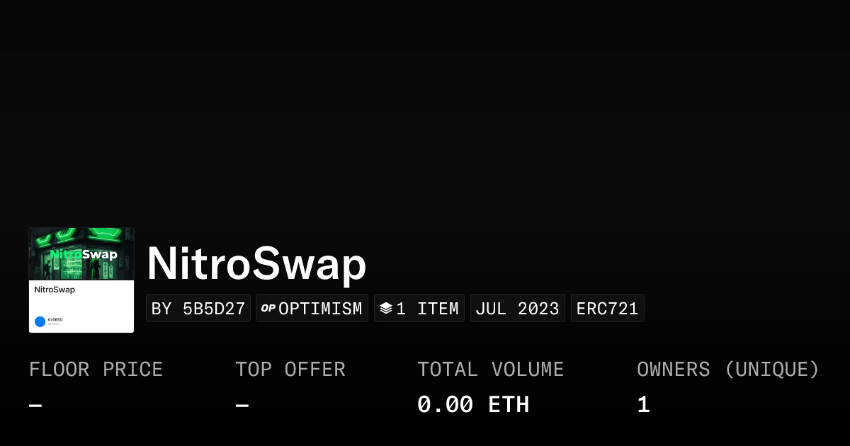 NitroSwap - Collection | OpenSea