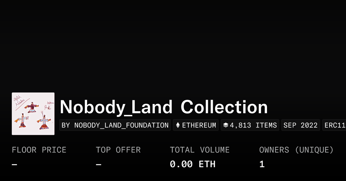 Nobody_Land Collection - Collection | OpenSea