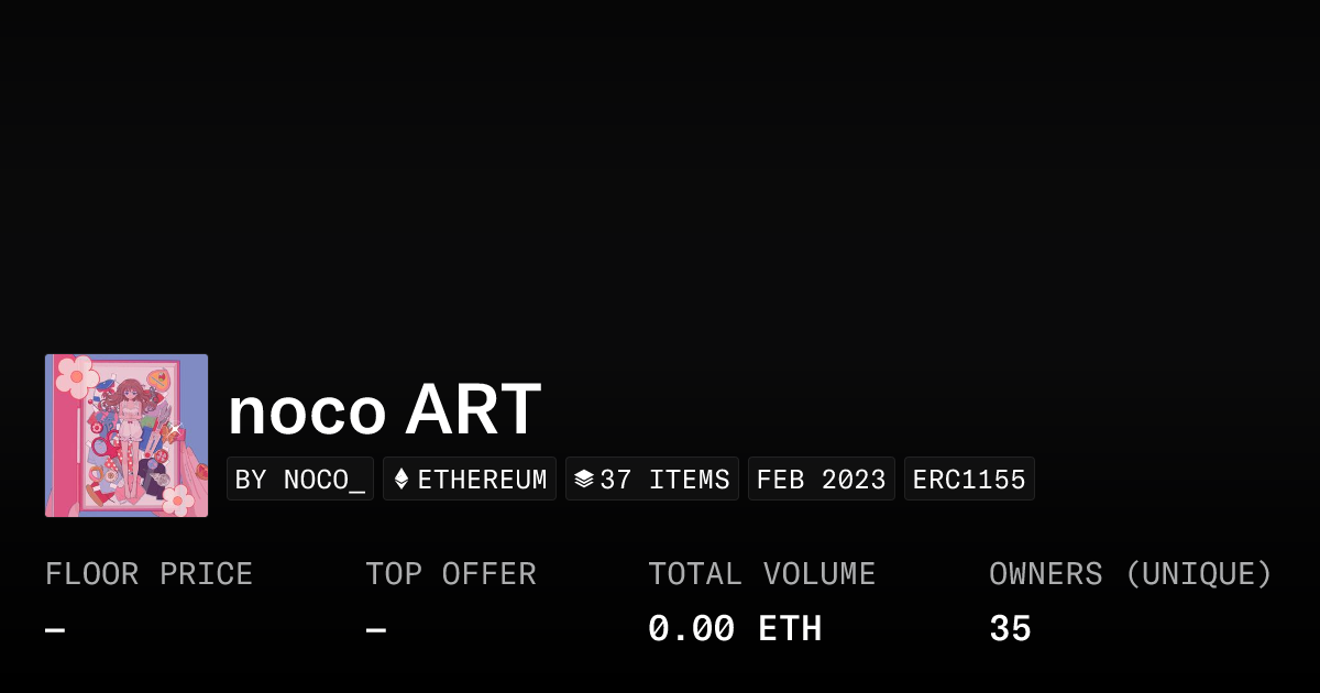 noco ART - Collection | OpenSea