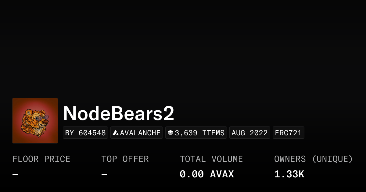 NodeBears2 - Collection | OpenSea