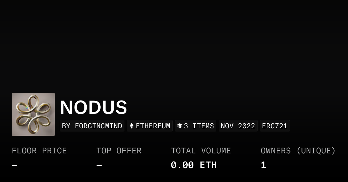 NODUS - Collection | OpenSea