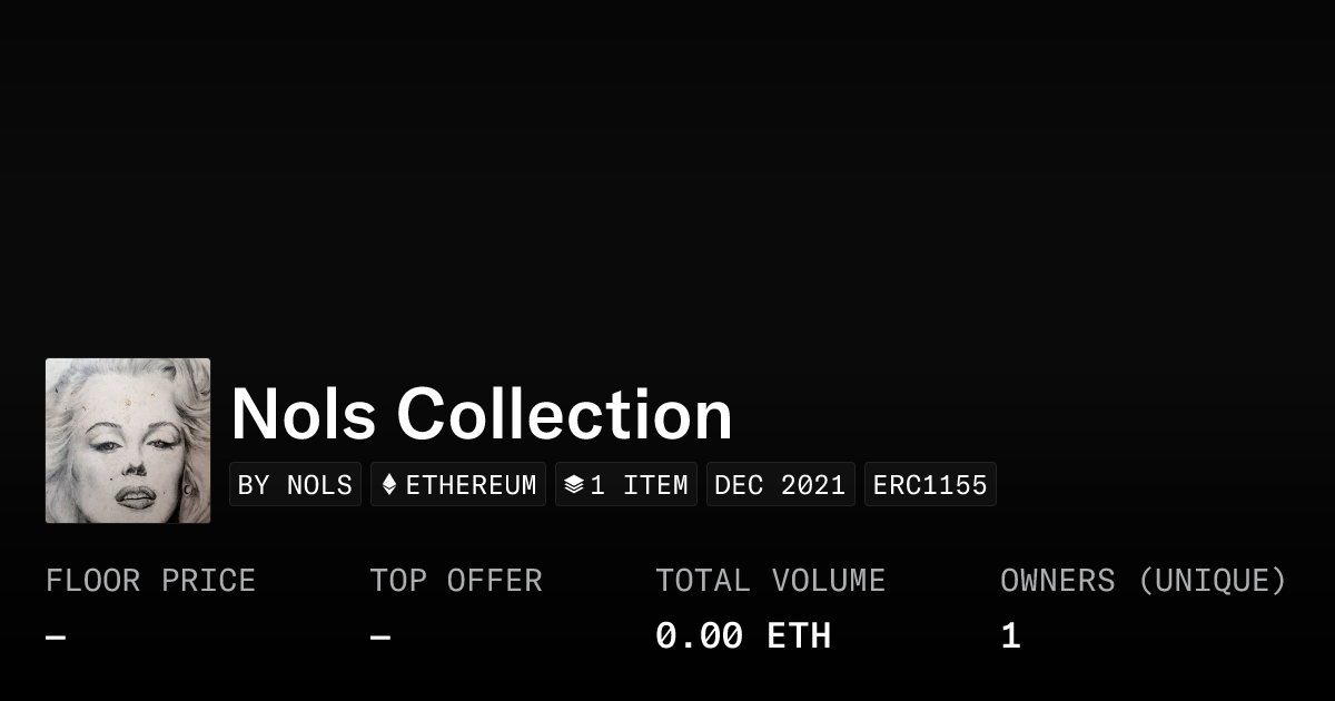 Nols Collection - Collection | OpenSea