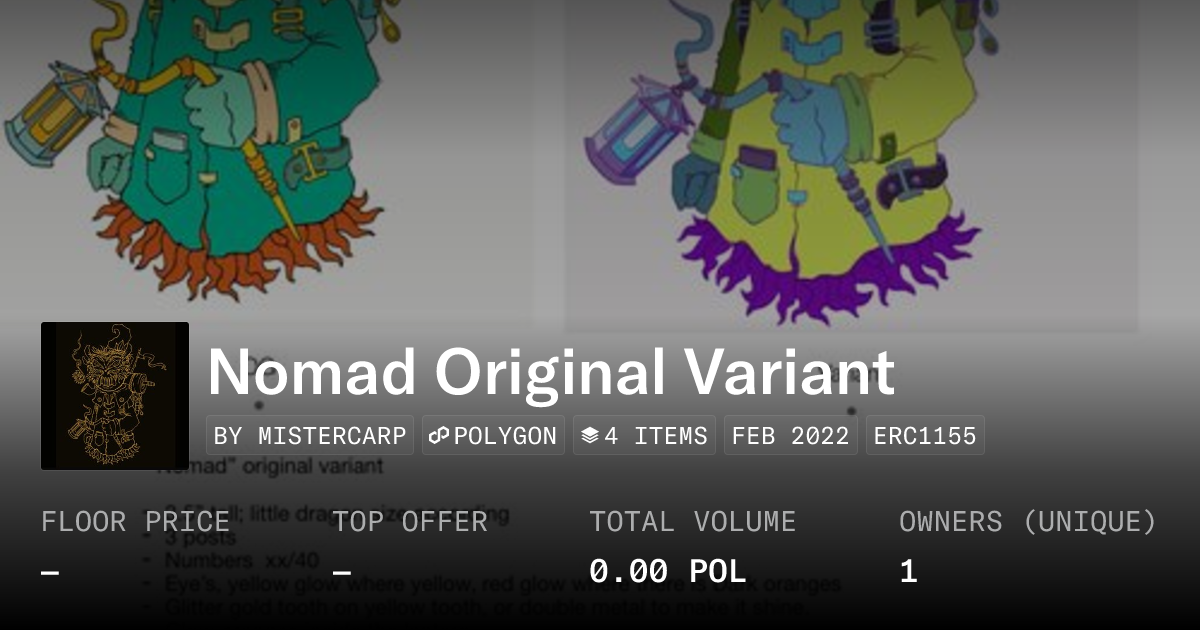 Nomad Original Variant - Collection | OpenSea