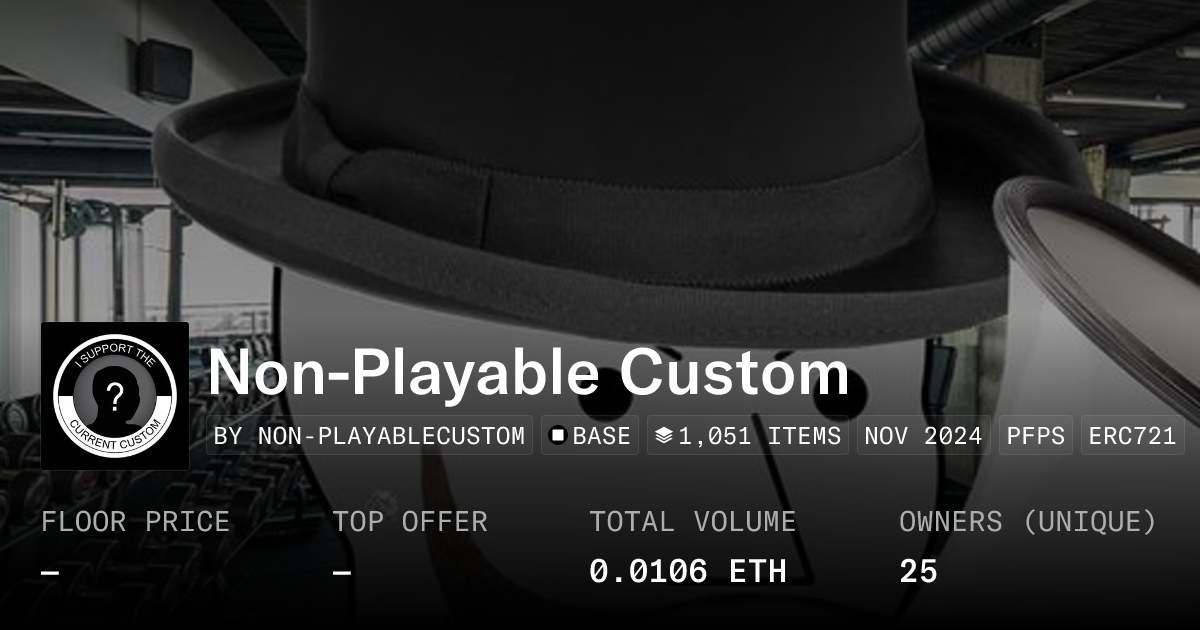 Non-Playable Custom - Collection | OpenSea