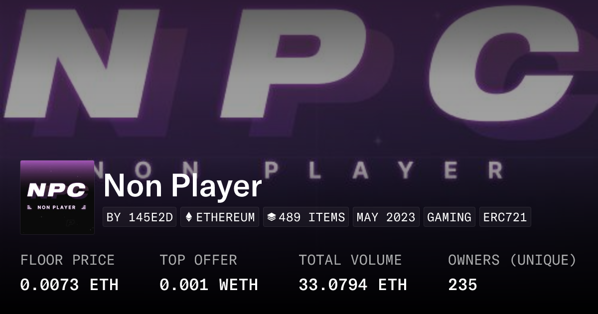 Non Player - Collection | OpenSea