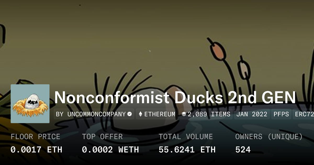 Nonconformist Ducks 2nd GEN - Collection | OpenSea