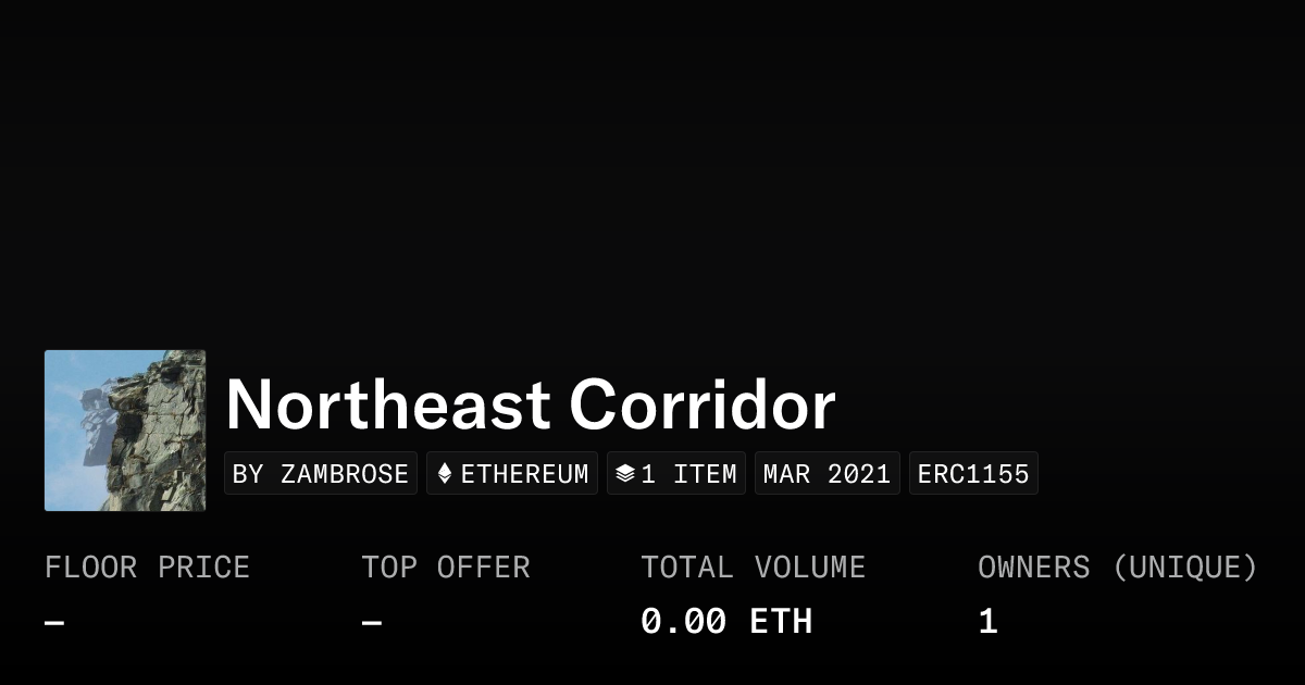 Northeast Corridor - Collection | OpenSea