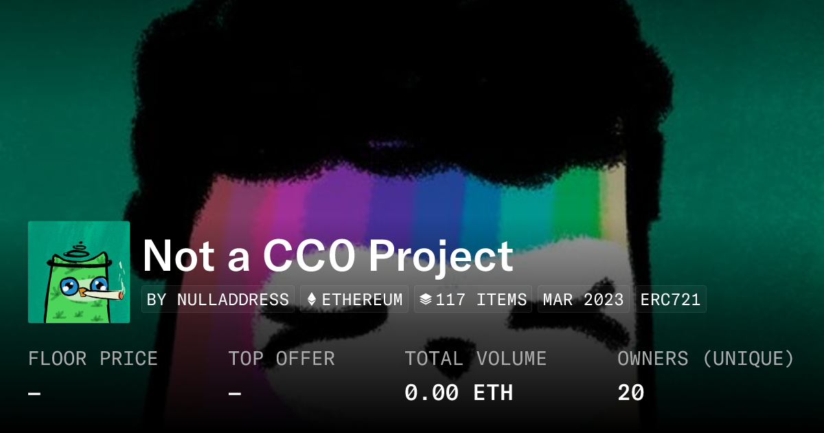 Not a CC0 Project - Collection | OpenSea