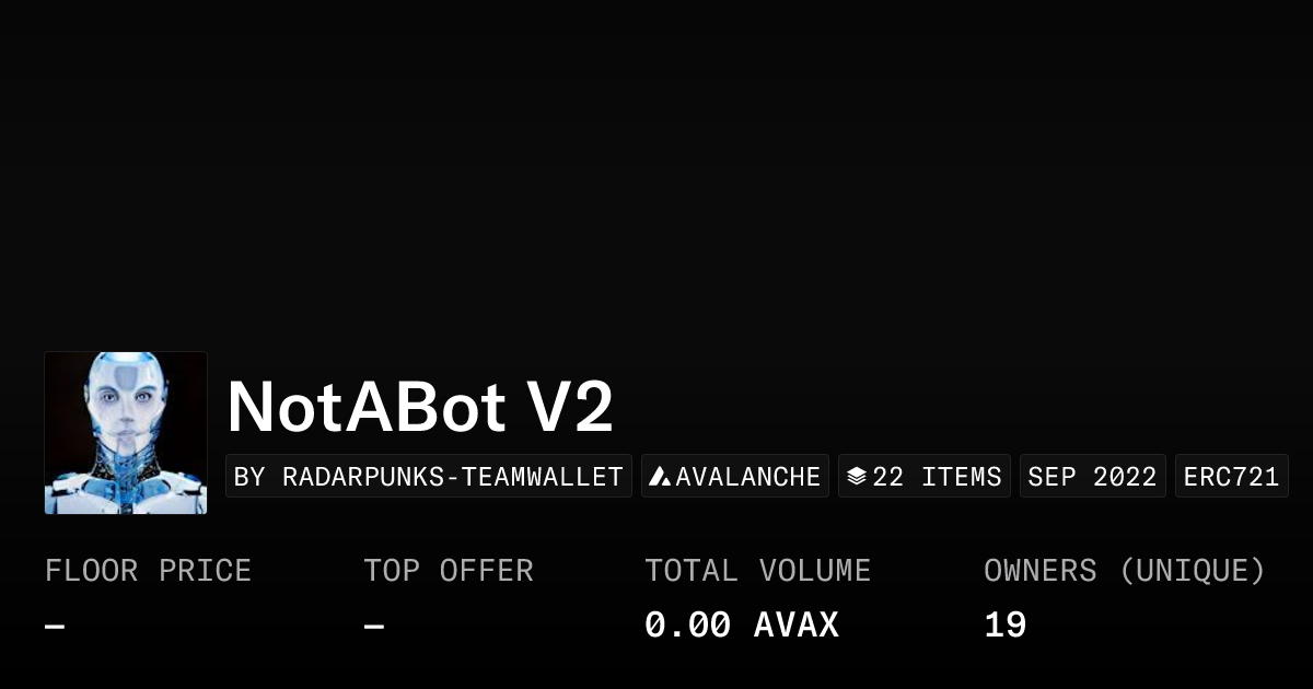 NotABot V2 - Collection | OpenSea