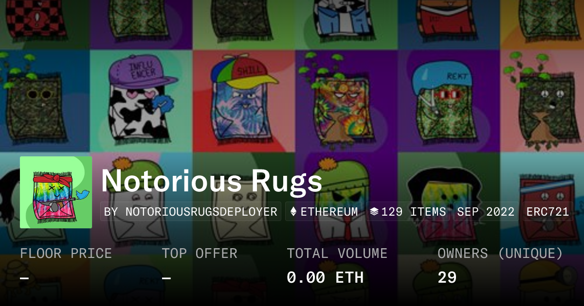 Notorious Rugs - Collection | OpenSea