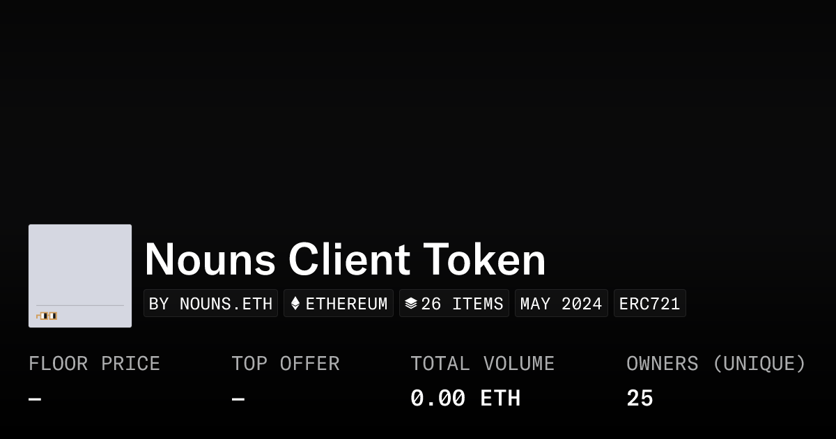 Nouns Client Token - Collection | OpenSea