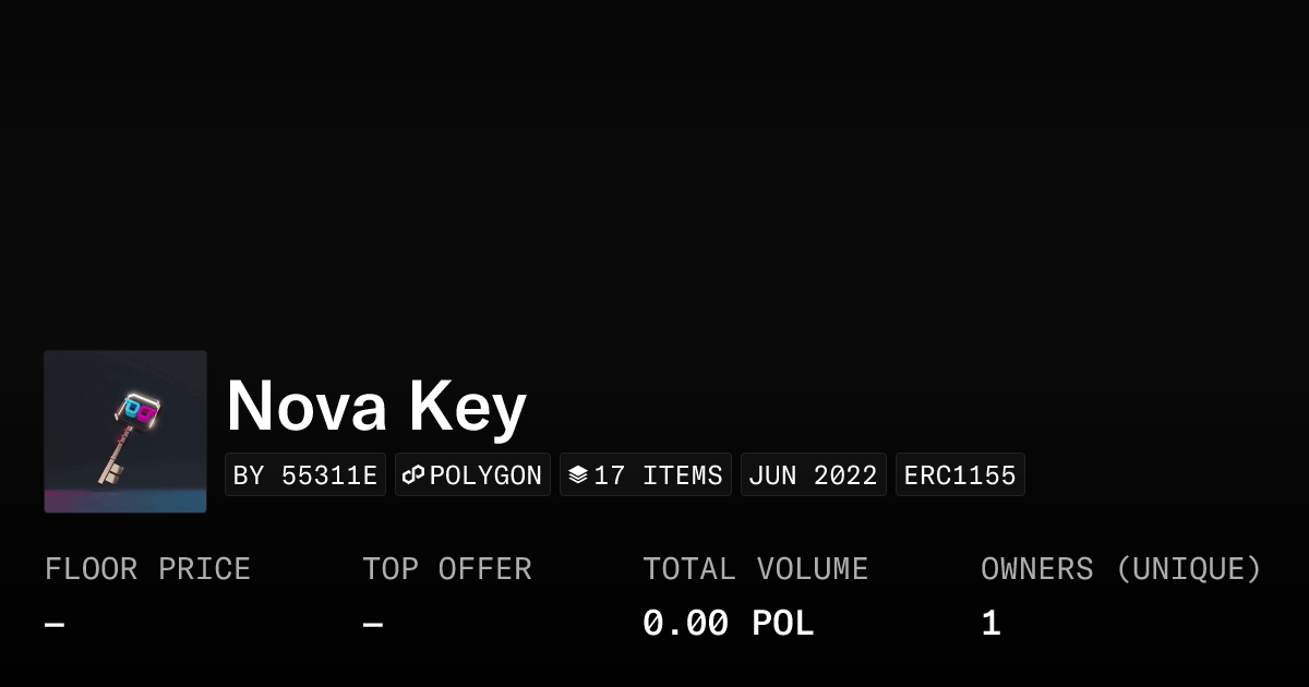 Nova Key - Collection | OpenSea