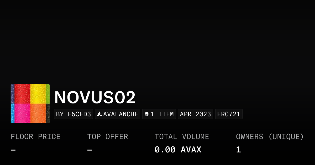 NOVUS02 - Collection | OpenSea