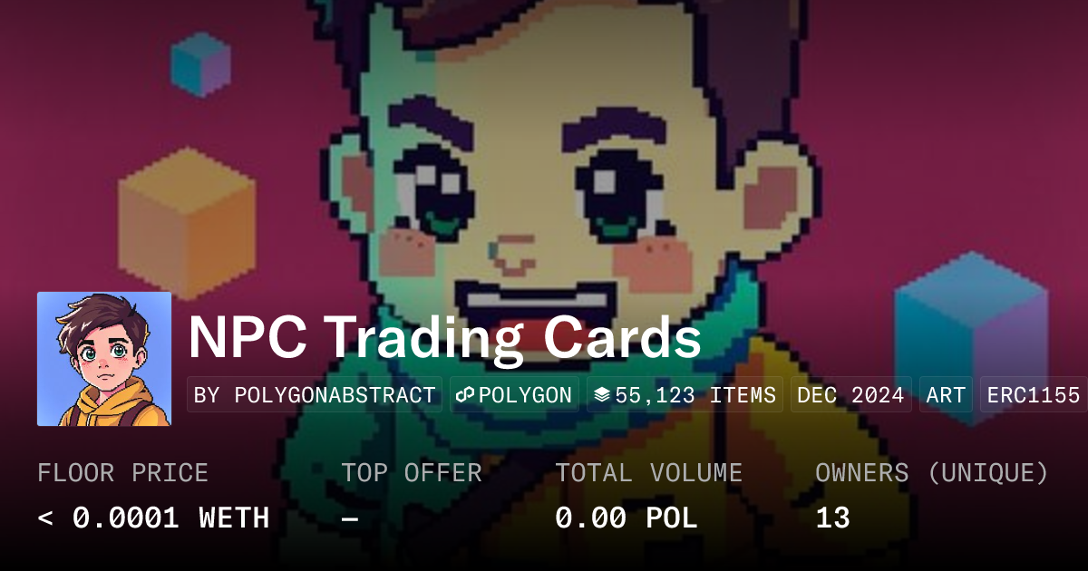NPC Trading Cards - Collection | OpenSea