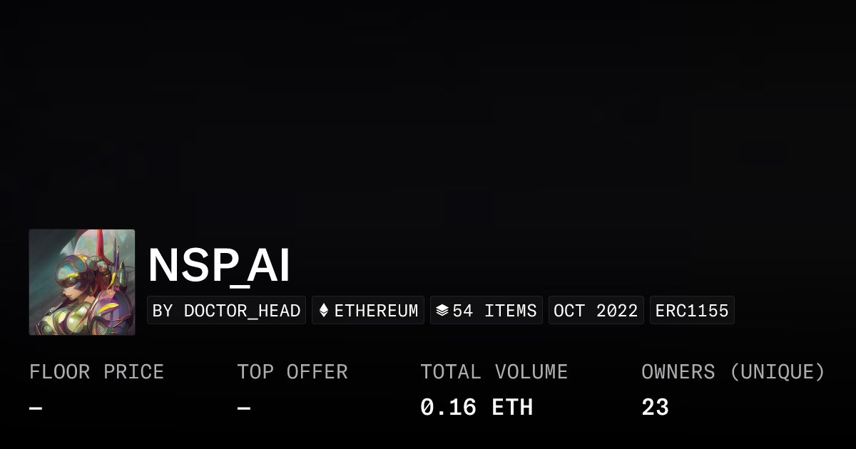 NSP_AI - Collection | OpenSea