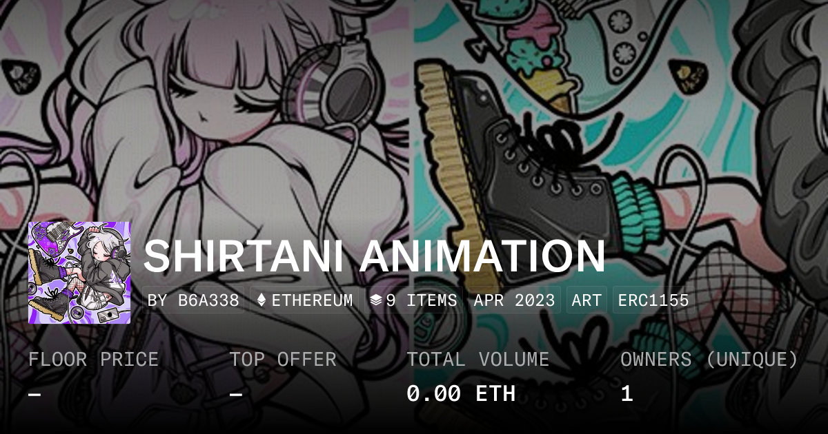 SHIRTANI ANIMATION - Collection | OpenSea