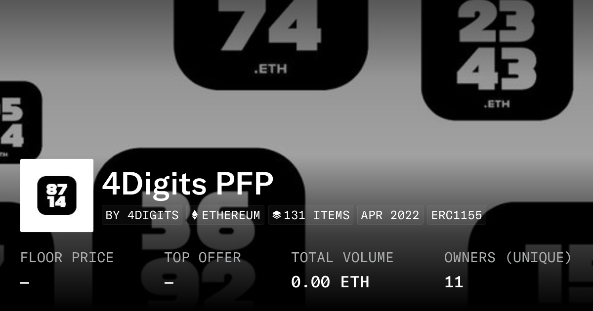 4Digits PFP - Collection | OpenSea