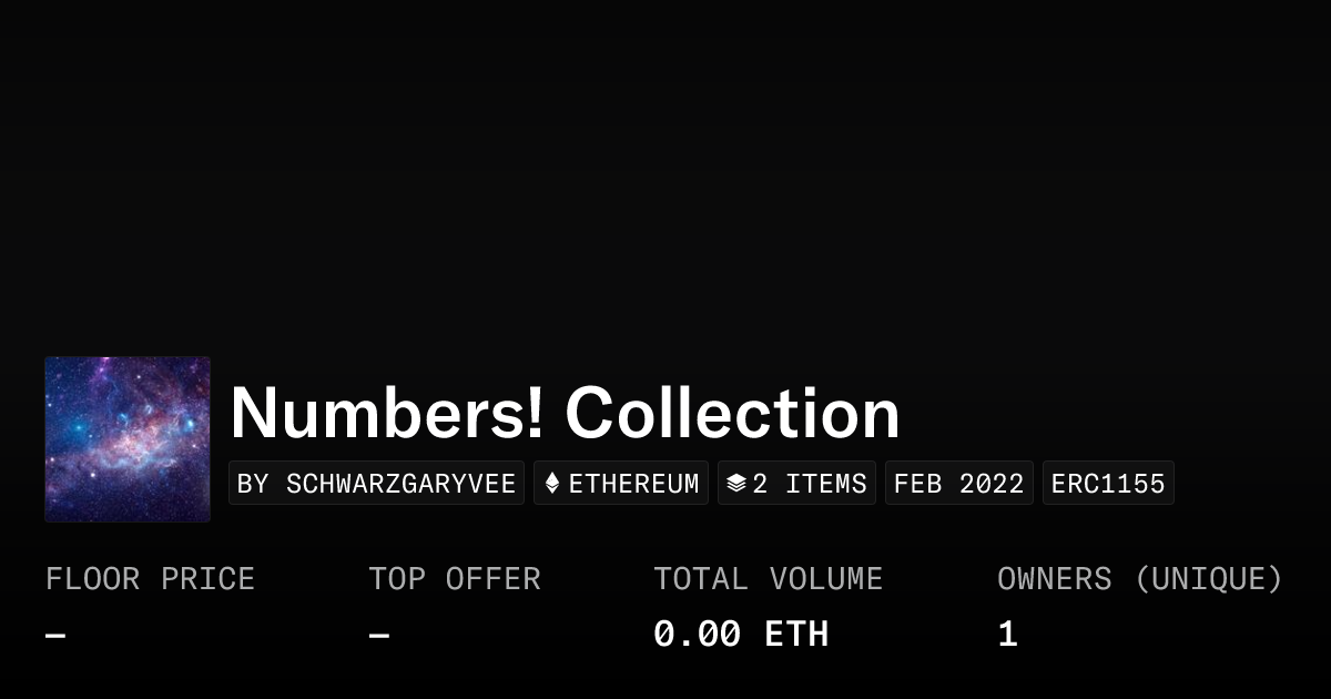 Numbers! Collection - Collection | OpenSea