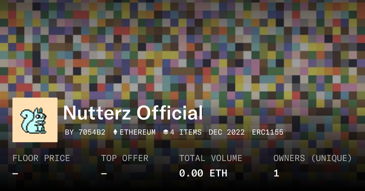 Nutterz Official - Collection | OpenSea