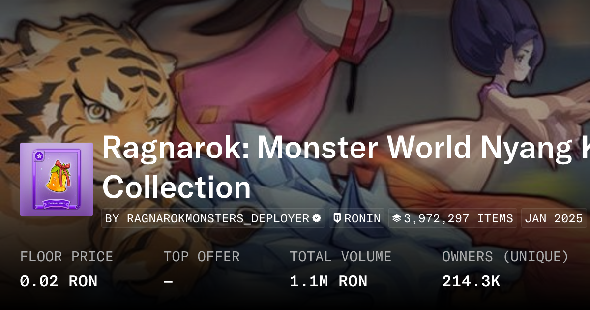 Ragnarok: Monster World Nyang Kit Collection - Colección | OpenSea