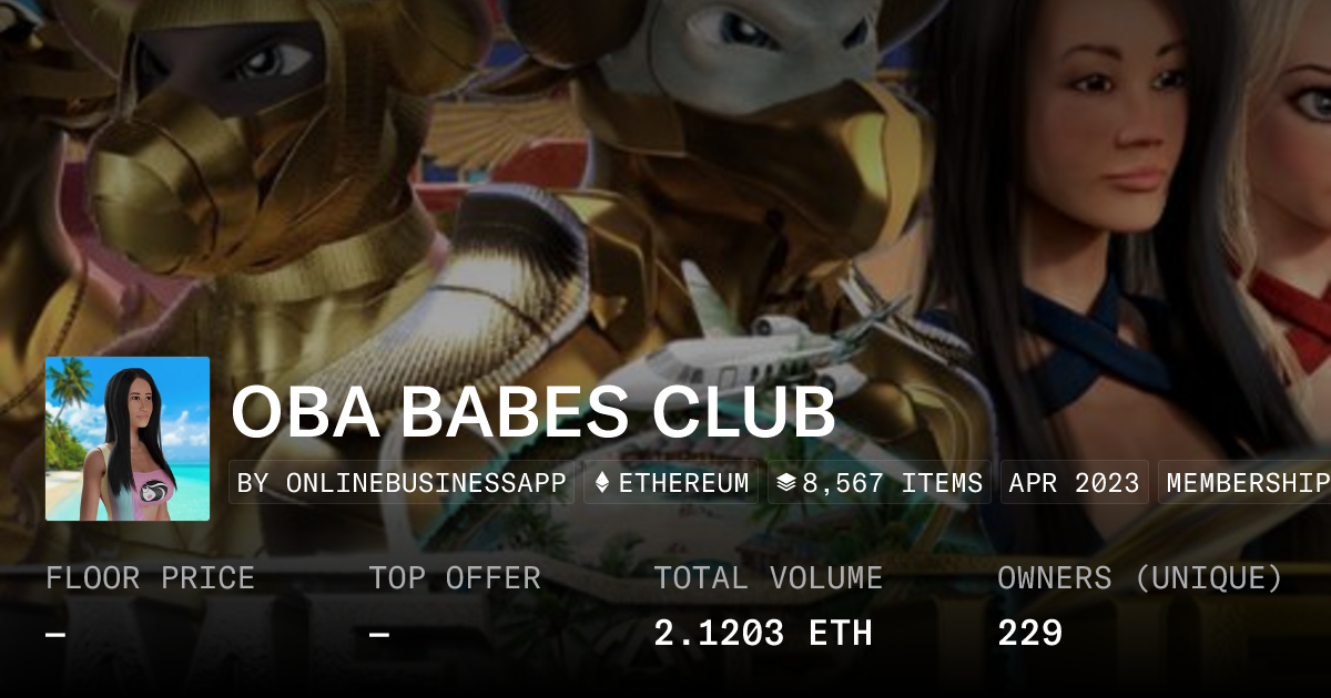 OBA BABES CLUB - Collection | OpenSea
