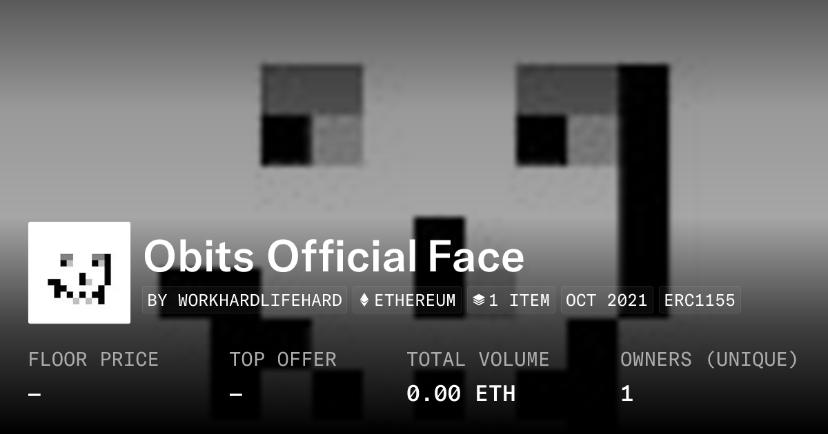 Obits Official Face - Collection | OpenSea