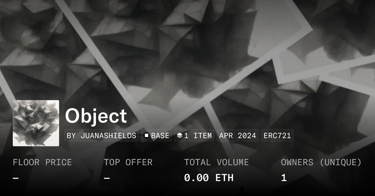 Object - Collection | OpenSea