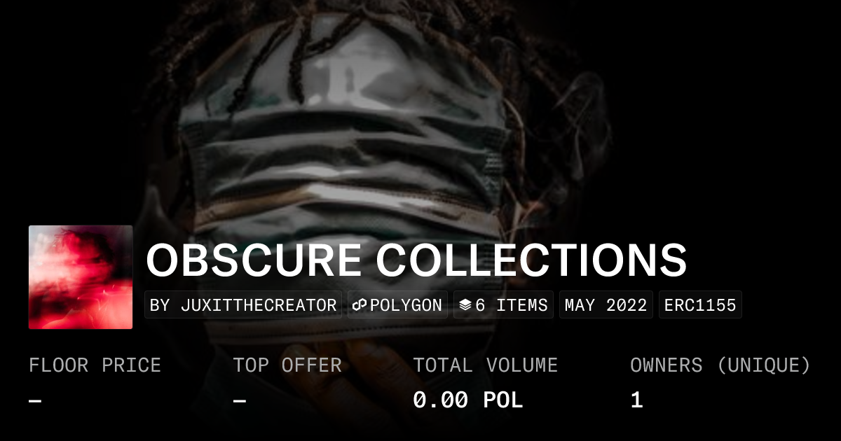 OBSCURE COLLECTIONS - Collection | OpenSea