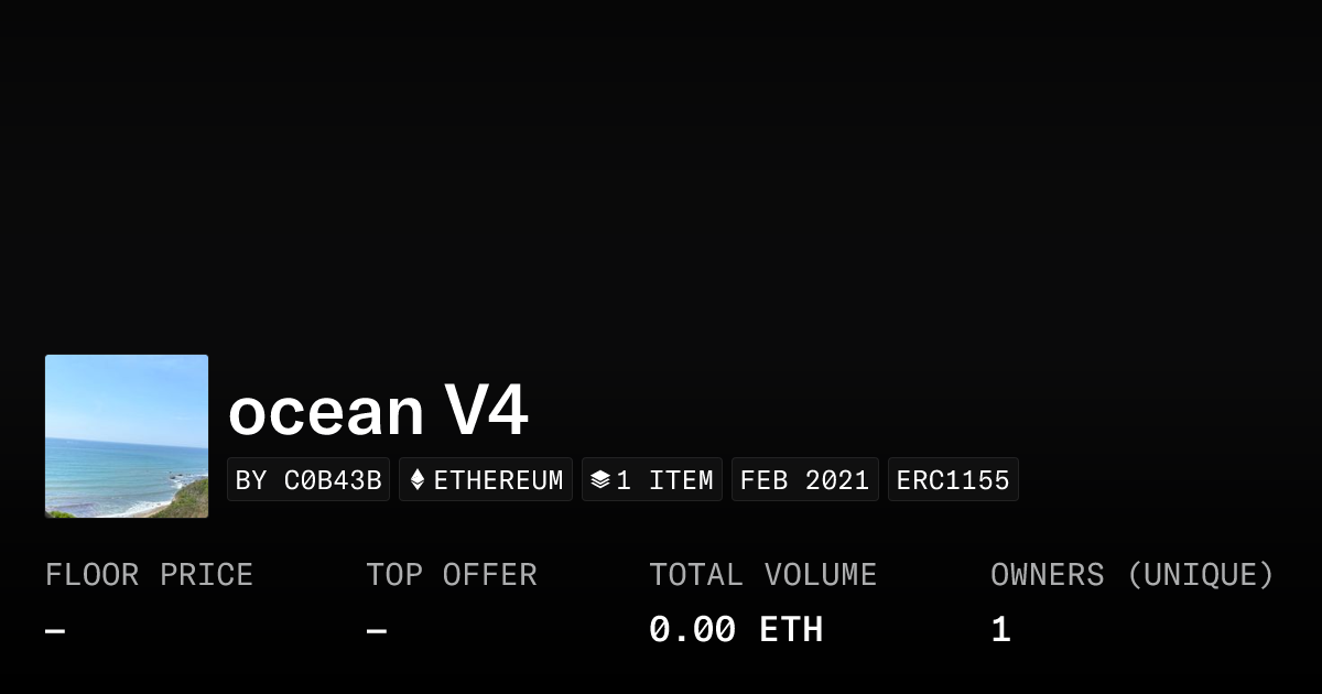 ocean V4 - Collection | OpenSea