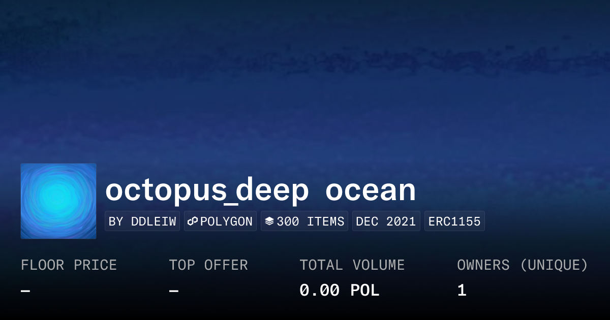octopus_deep ocean - Collection | OpenSea
