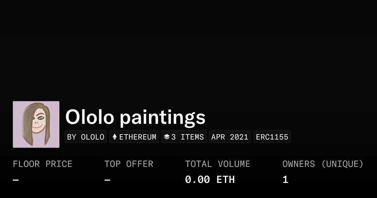 Ololo paintings - Collection | OpenSea
