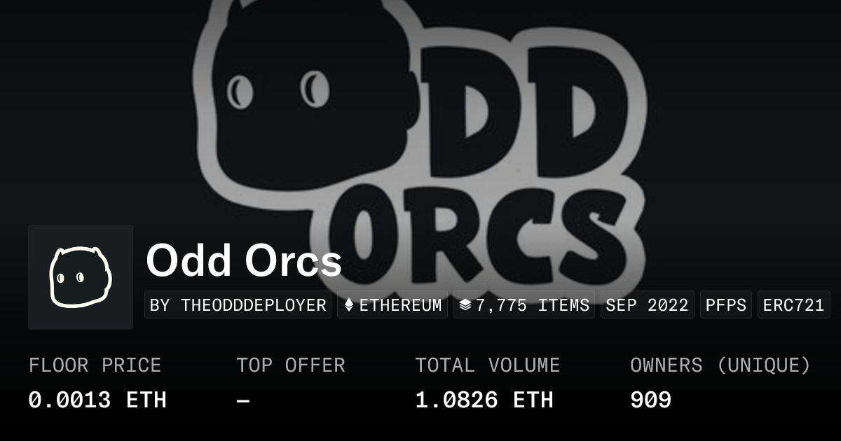 Odd Orcs - Collection | OpenSea