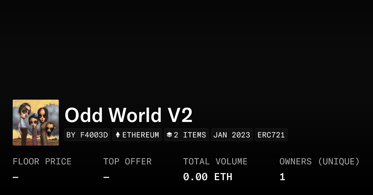 Odd World V2 - Collection | OpenSea