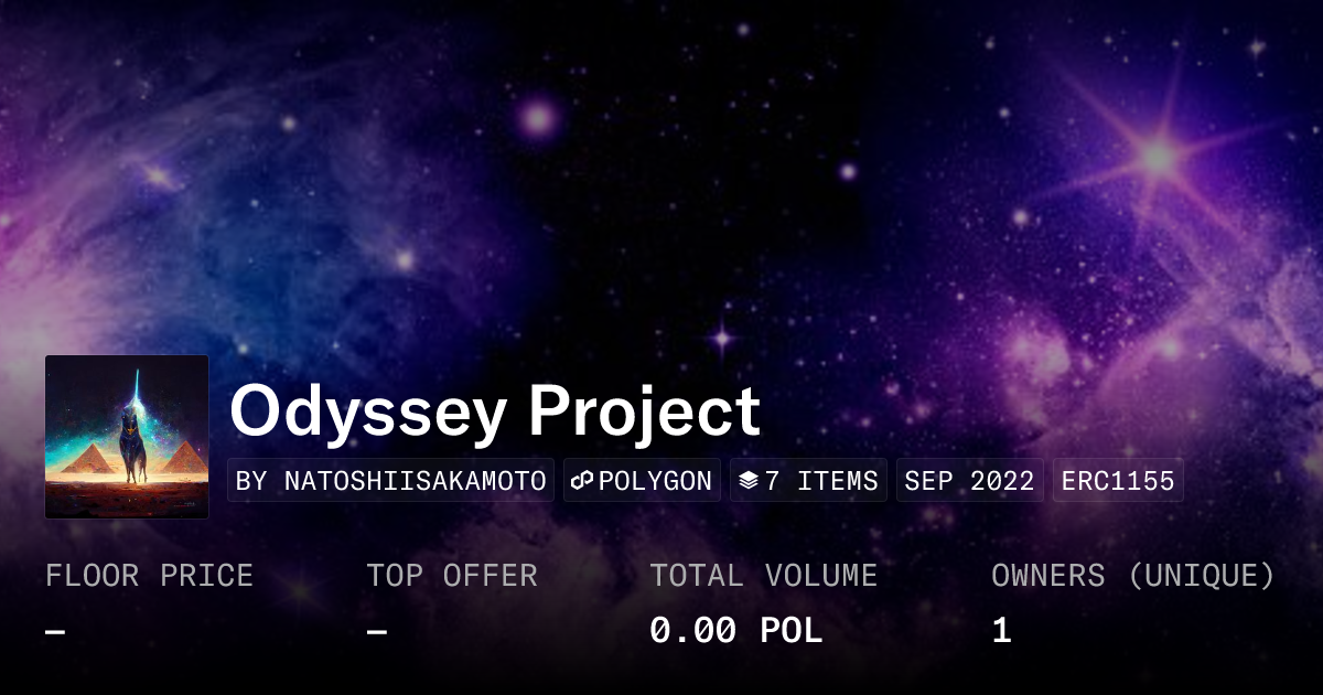 Odyssey Project - Collection | OpenSea