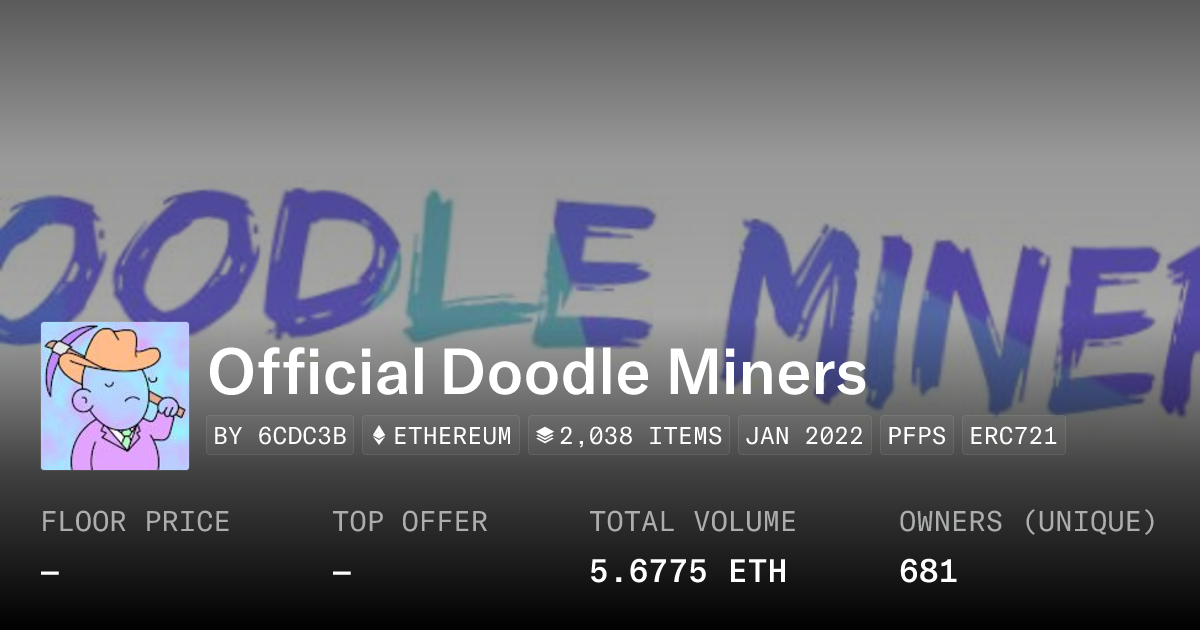 Official Doodle Miners - Collection | OpenSea