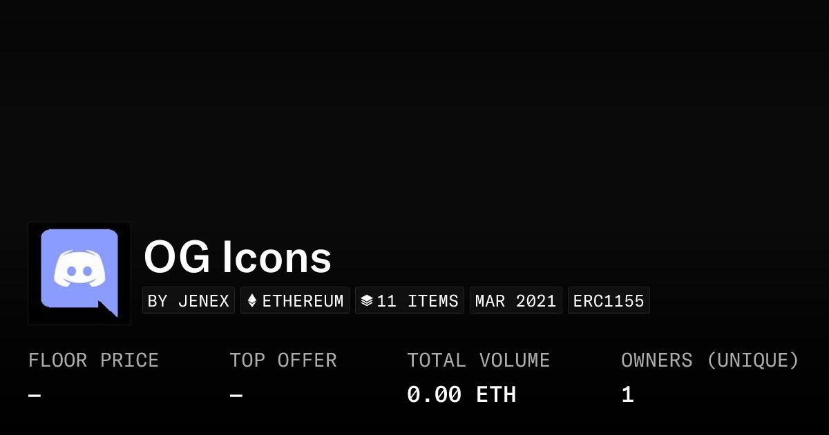 OG Icons - Collection | OpenSea