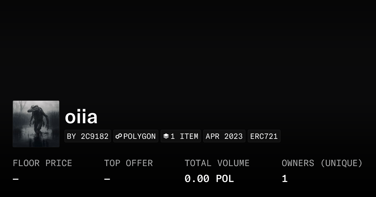 oiia - Collection | OpenSea